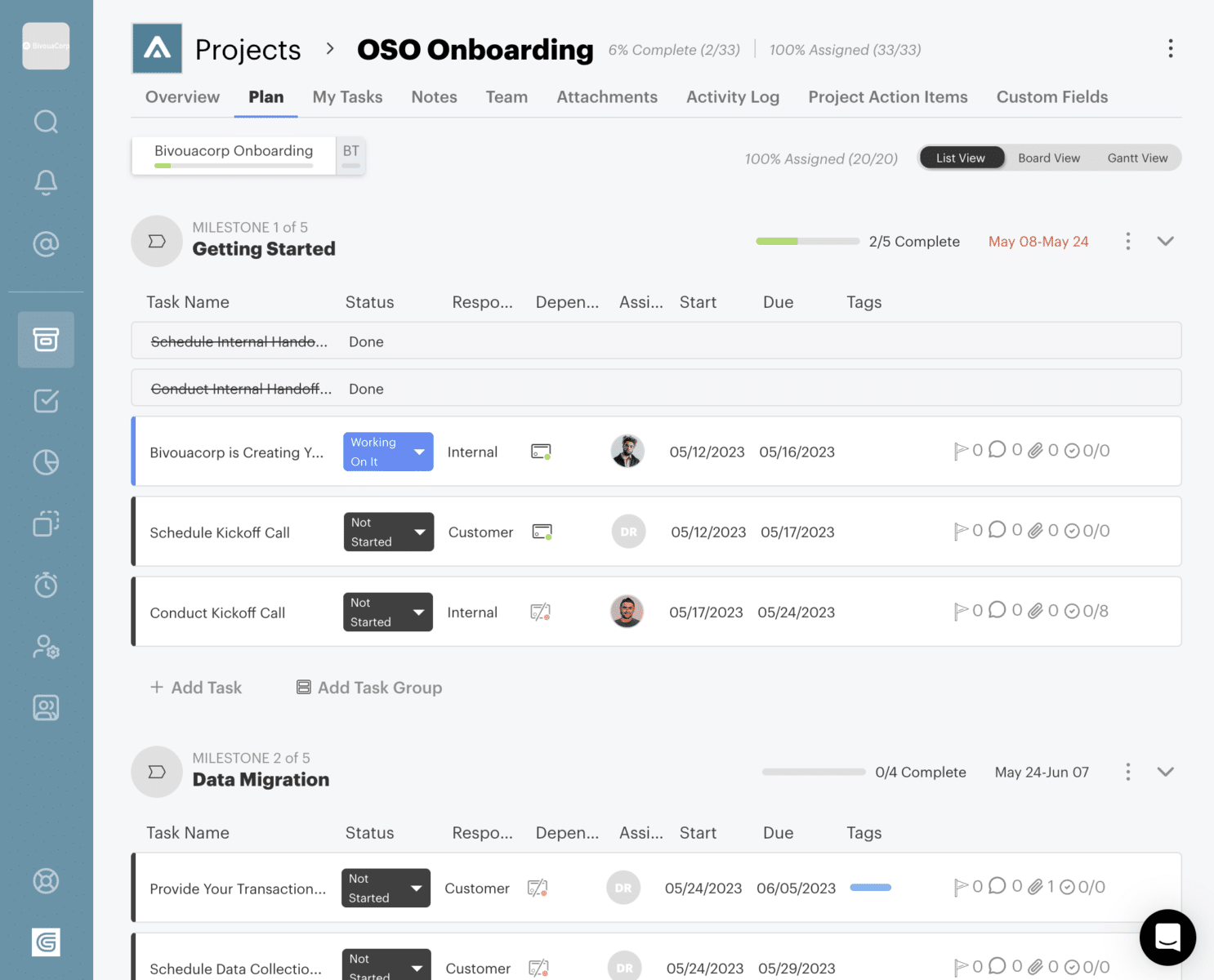 Project Management And Task Management Features